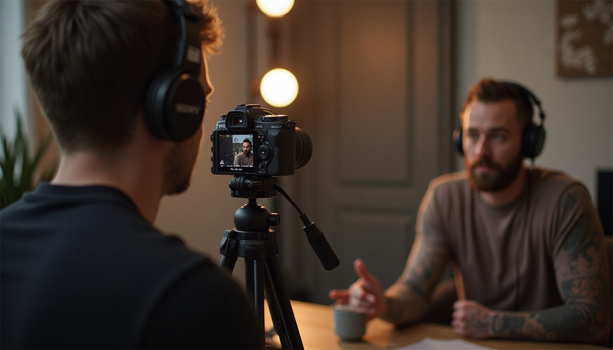High Camera Angle: Elevate Your Podcast Interview Shots - Qi Graphic ...